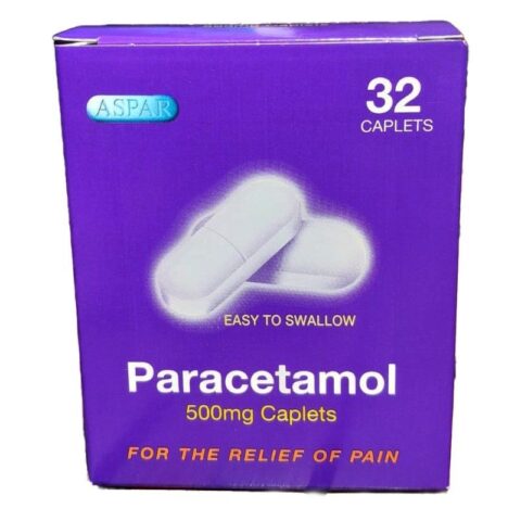 Aspar Paracetamol 500 mg 32 caplets | Your Meds Delivered